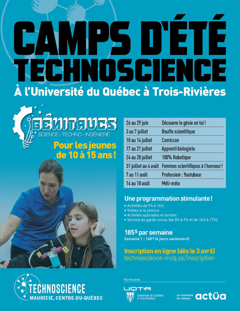 Camps d'été Technoscience | Technoscience Mauricie, Centre-du-Québec