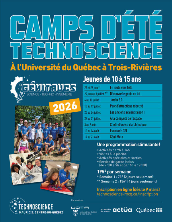 Camps d'été Technoscience | Technoscience Mauricie, Centre-du-Québec